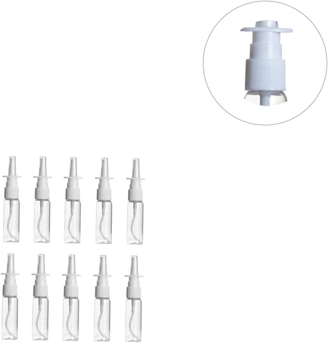 FRCOLOR 10pcs empty nasal spray bottle container Nasal Travel ...