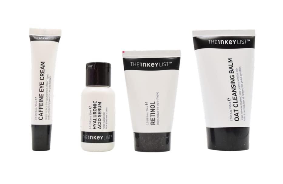 INKEY List Winter Skin Essentials Bundle: Oat Cleansing Balm, Hyaluronic Acid Serum, Caffeine ...