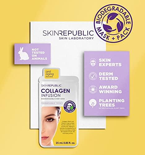 Buy SKIN REPUBLIC Collagen Infusion Face Mask 25ml - Hydrating & Anti ...
