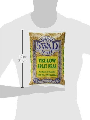 Great Bazaar Swad Split Peas Yellow 4 Pound - High Quality Pack of 1 ...