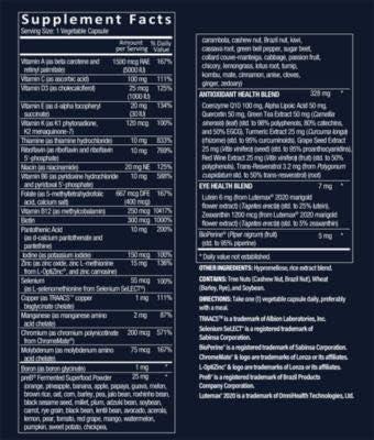 Once-Daily Bioactive Multivitamin for Men (60 Vegetarian Capsules)