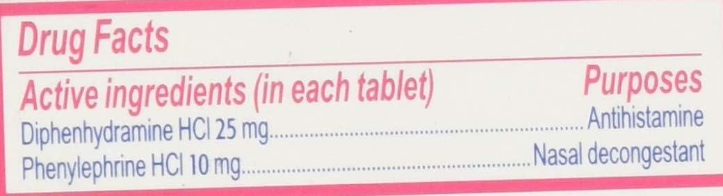 Benadryl Allergy Plus Congestion 24 Tablets - Pack of 2 | Fast Relief