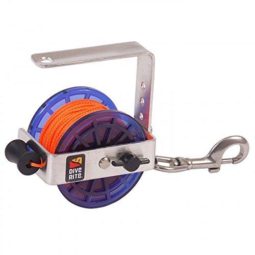 Dive Rite Classic Safety Reel - 140ft Orange Line with Shackle Snap ...