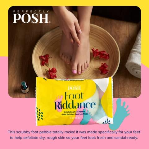 Perfectly Posh Foot Riddance Exfoliating Foot Pebble Soap Bar - Smooth ...