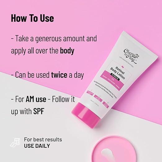 Chemist at Play Anti-Aging Body Lotion | 4% Retinol Niacinamide & Zemea ...