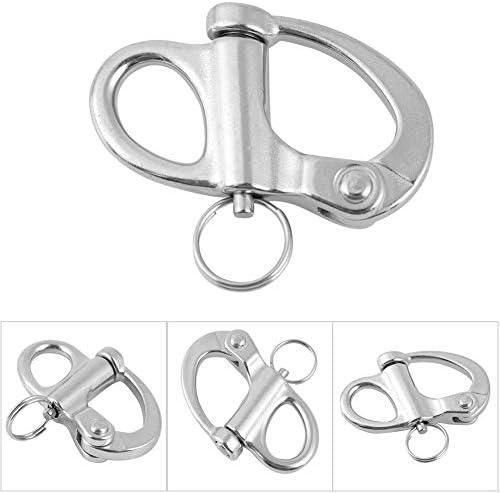 VGEBY Fixed Eye Snap Shackle Quick Release Bail Rigging Sailing Boat ...