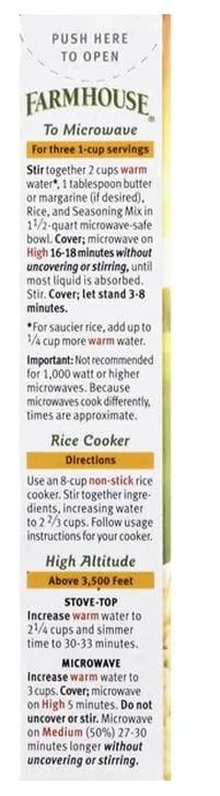 Farmhouse Rice Pilaf 6oz Box - Pack of 6 | Delicious and Nutritious ...