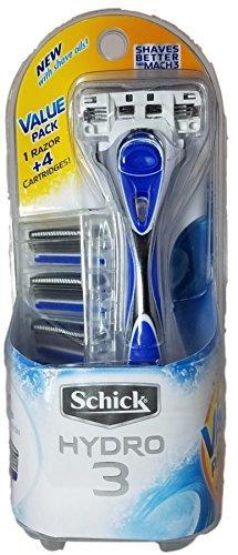 Schick Hydro 3 Razor Kit - 1 Handle, 3 Cartridges Value Pack | Buy Now ...