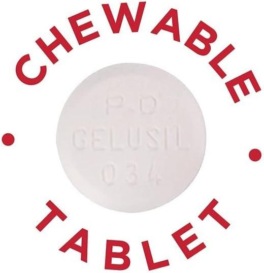 Gelusil Antacid Anti-Gas Chewable Tablets Mint 100 ea - Fast Relief for ...
