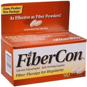 Fibercon Laxative 90 Count - Gentle Fiber Laxative for Digestive Health ...