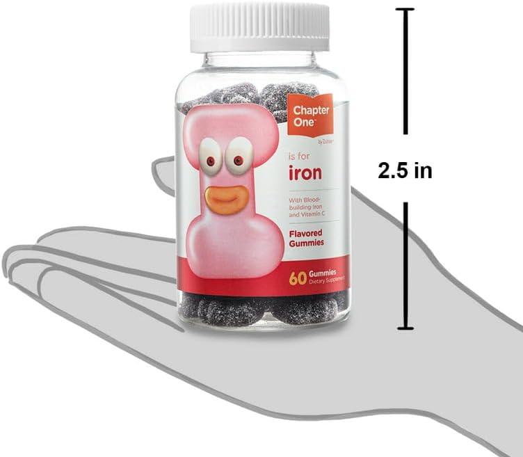 YHN Chapter One Iron Gummies - 60 Delicious Iron Gummy Vitamins | Buy ...