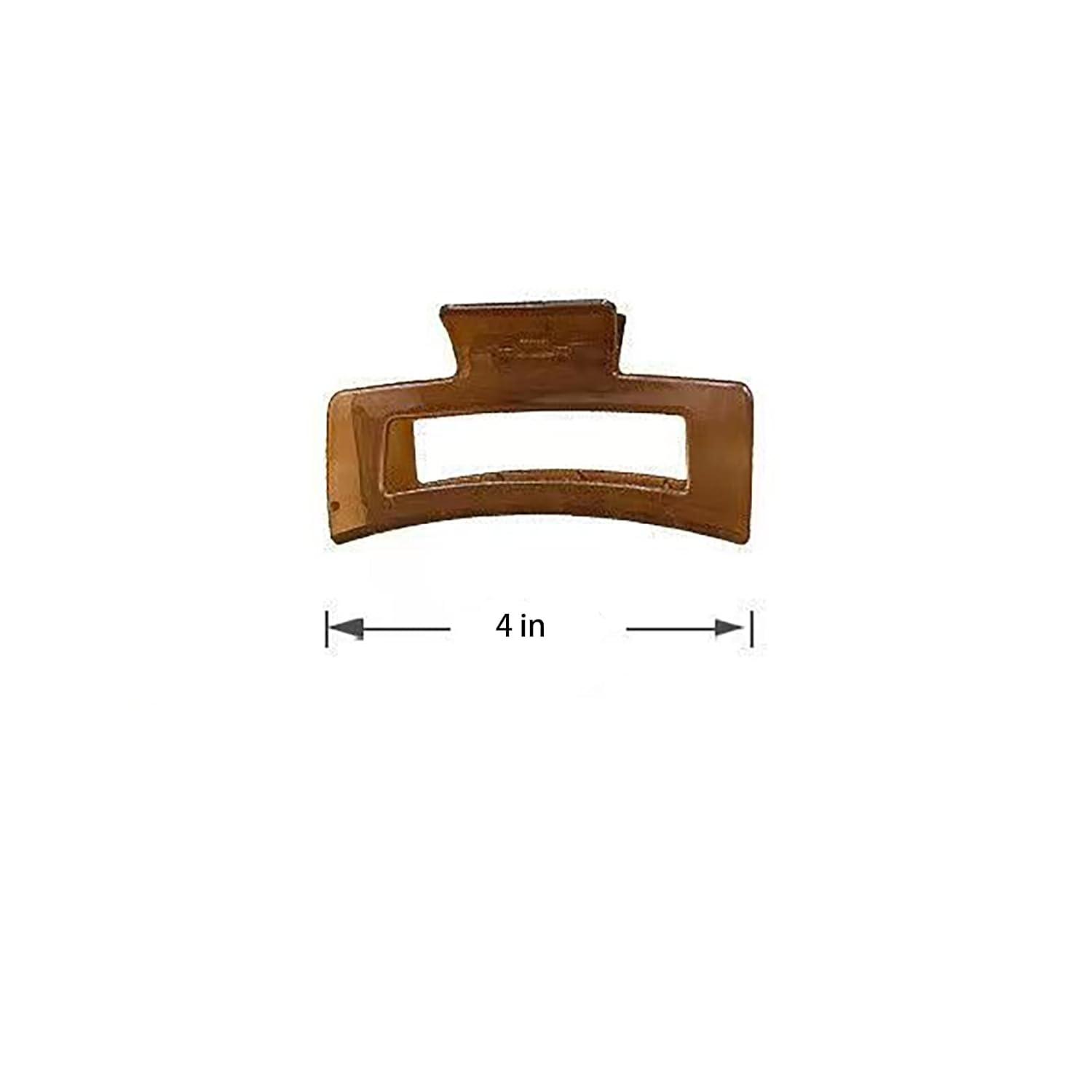 4-Pack 4 Inch Rectangle Claw Clips - Strong Hold Nonslip Hair ...