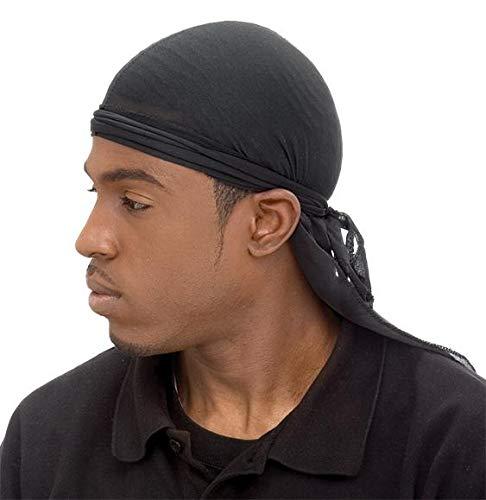 Wavebuilder Seamless Durag Black 2-Pack - Smooth Waves, Durable ...