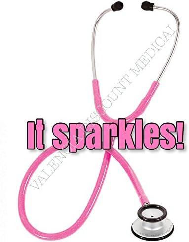 Buy Prestige Medical Clinical Lite Stethoscope - Hot Pink Sparkles ...