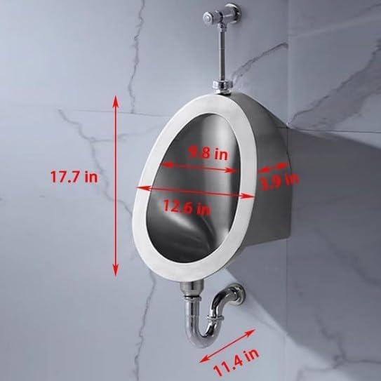 Stainless Steel Urinal Wall Mounted Bar Urinal Toilet Men's Urinal ...