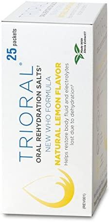 TRIORAL Lemon Rehydration Powder - Electrolyte Salts Formula for ...