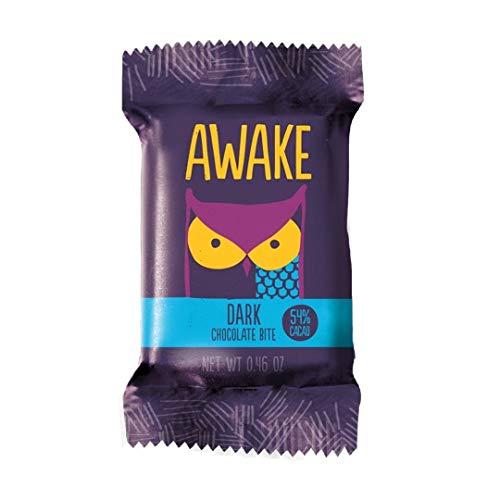 AWAKE Caffeinated Dark Chocolate Bites - Vegan Energy Snack (50 Count ...