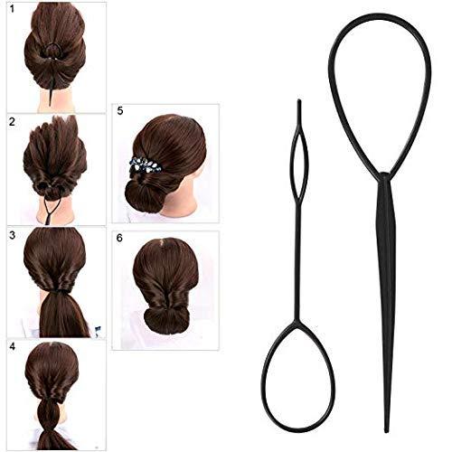 19 Piece Hair Braiding Tool Kit - DIY Styling Accessories for Updo ...