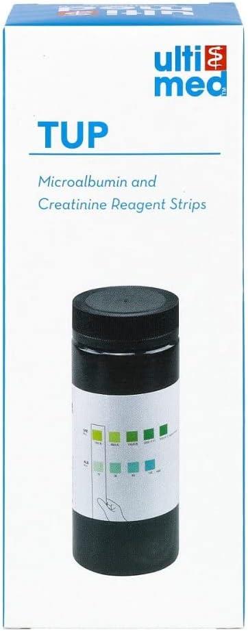 MICROALBUMIN Creatine Urine Test Strips - 25 pcs for Home Testing ...