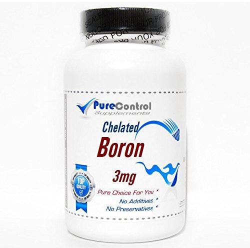 Chelated Boron 3mg - Pure 100 Capsules - PureControl Supplements | Buy ...