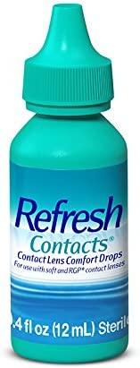 Refresh Contacts Eye Drops - Contact Lens Comfort Blue 0.4 Fl Oz ...
