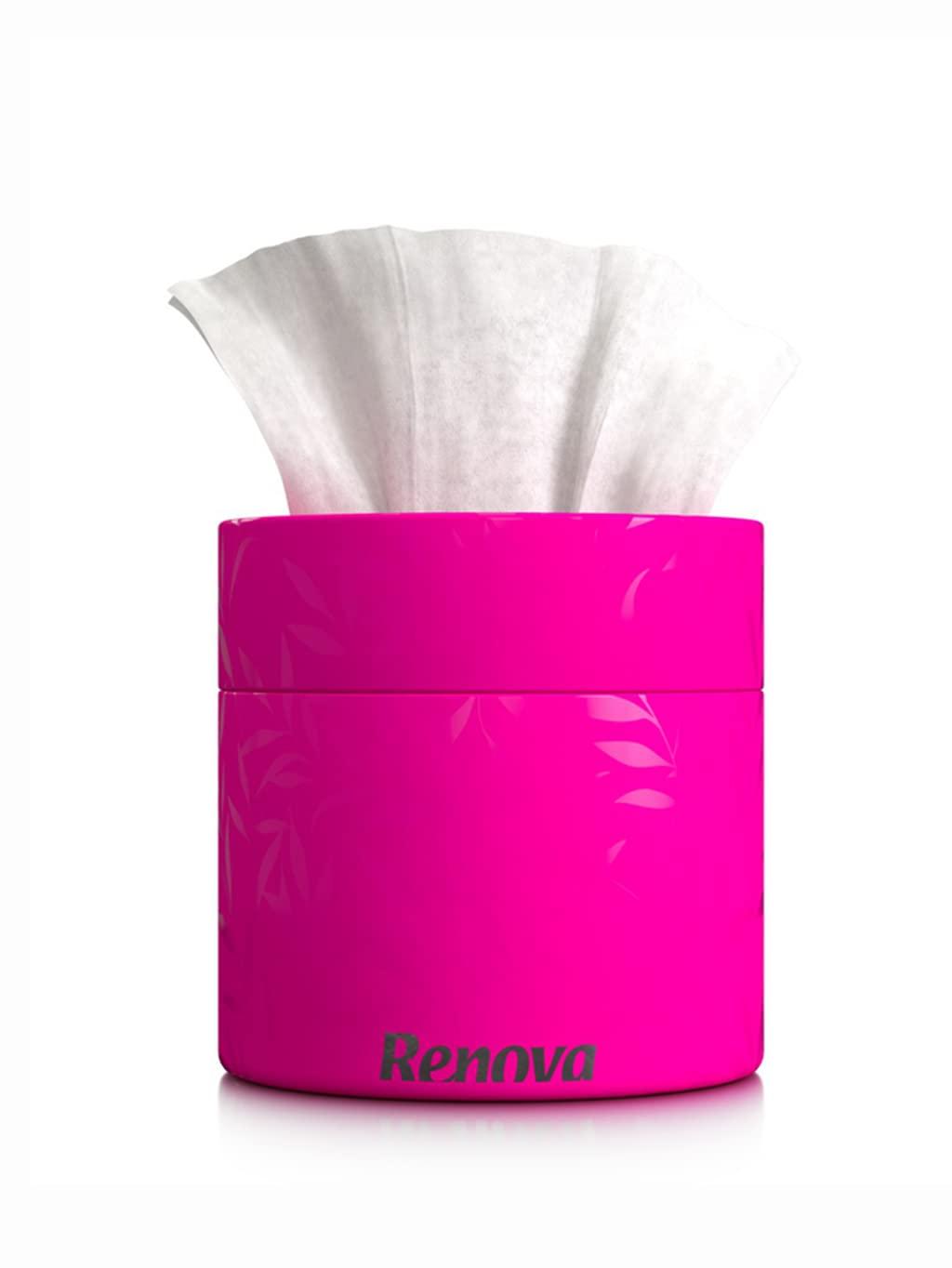 Renova Tissue Box - Extra Soft White Facial Tissues in Glamorous Orange ...