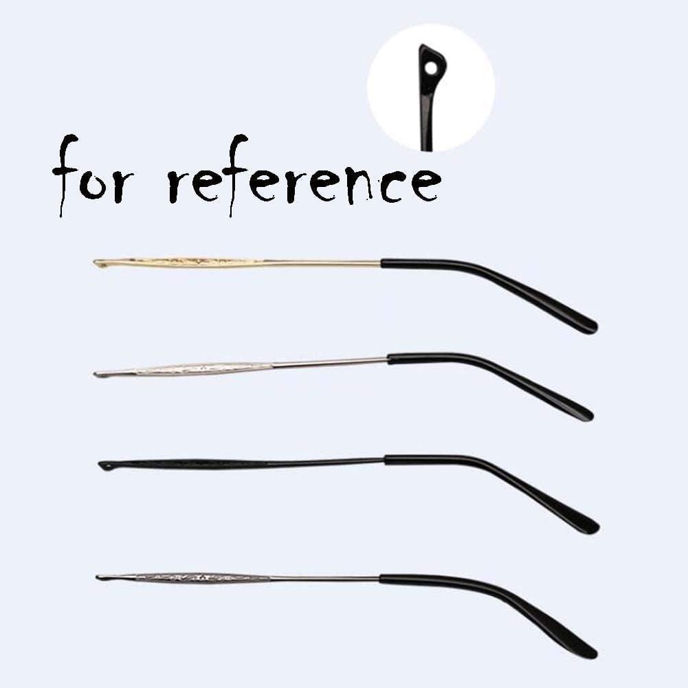 VekkEr Eyeglass Temple Replacement - Classic Grey Metal Frame Temples ...