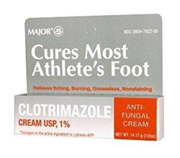 Major Pharmaceuticals Clotrimazole Cream 1% Tube 14.17 Gram