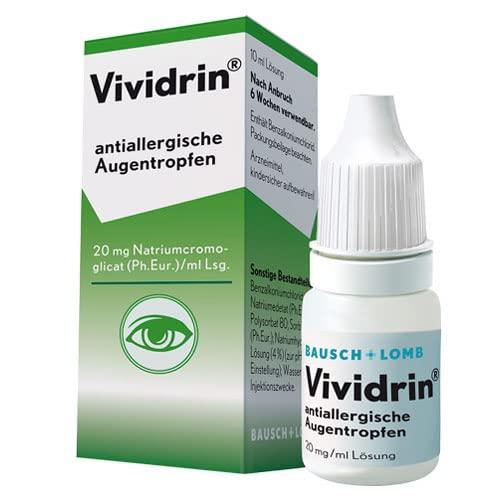 VIVIDRIN Antiallergic Eye Drops 10 ml - Fast Relief from Allergy ...