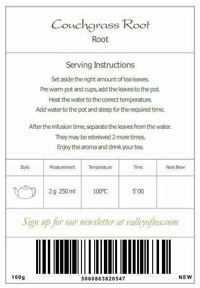 Couch Grass Root Herbal Tea - 100g Pack | Best Common Couch Grass ...