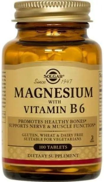 SPEC Magnesium with Vitamin B6 100 Tablets - Essential Mineral and ...