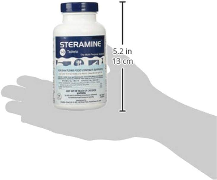 Steramine Sanitizing Tablets Sanitize Food Contact Surfaces Model 1-G ...