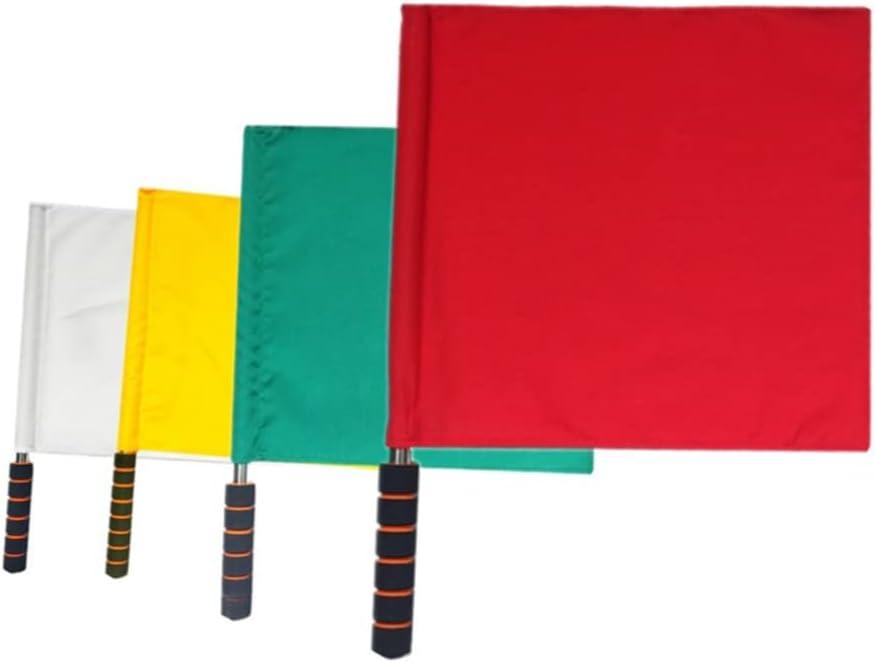 Sports Training Flag Set (4pcs) - Official Linesman Flags for Soccer, Volleyball, Football ...