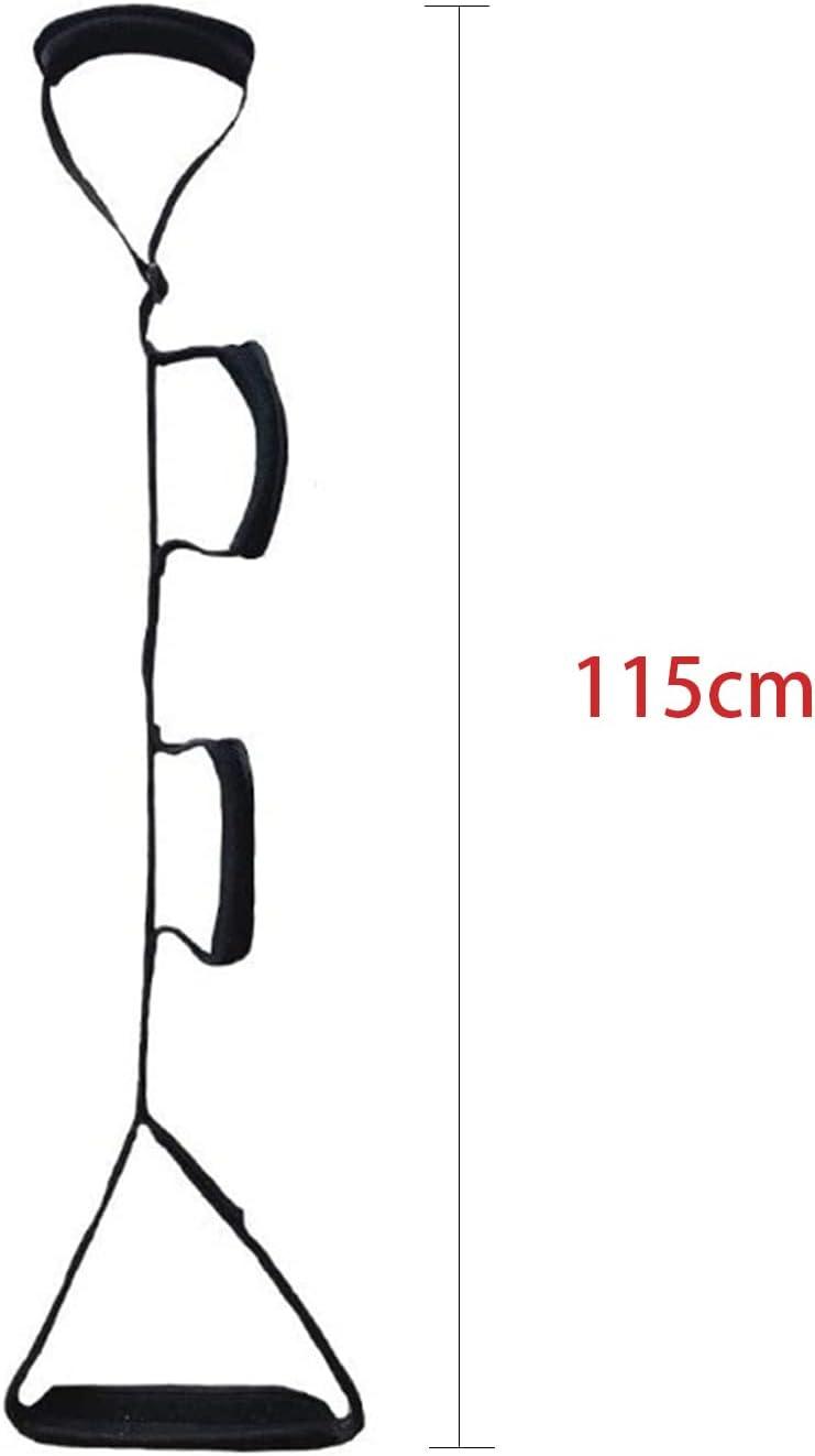 Multi-Loop Leg Lifter Strap with Handgrips and Non Slip Foot Pad ...