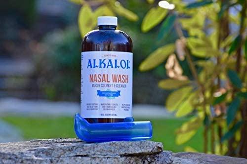 Alkalol Natural Nasal Wash with Menthol - 2 Piece Set | Soothing Relief ...