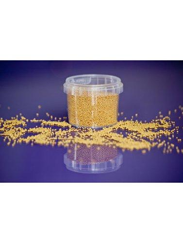 100g Shimmer Gold Edible Non Pareils/Mini Sugar Pearls Balls for Cake ...