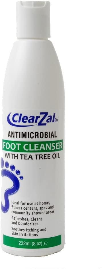 ClearZal Foot Cleanser 232ml - Antifungal & Antimicrobial Foot Wash ...