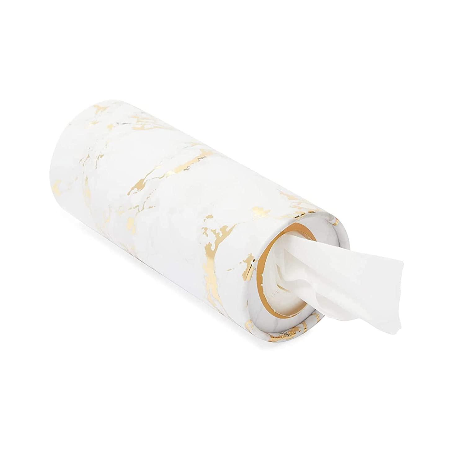 Marble Design Cylinder Tissue Boxes 400 Wipes - Set of 8 Packs | Buy ...