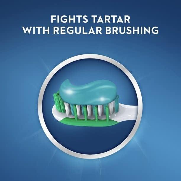 Crest Tartar Protection Toothpaste Gel Fresh Mint 5.7 Oz (Pack of 3)