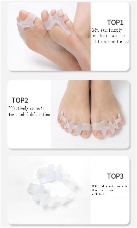 DEAVER Gel Toe Separator - Hallux Valgus Corrector for Curled Toes ...