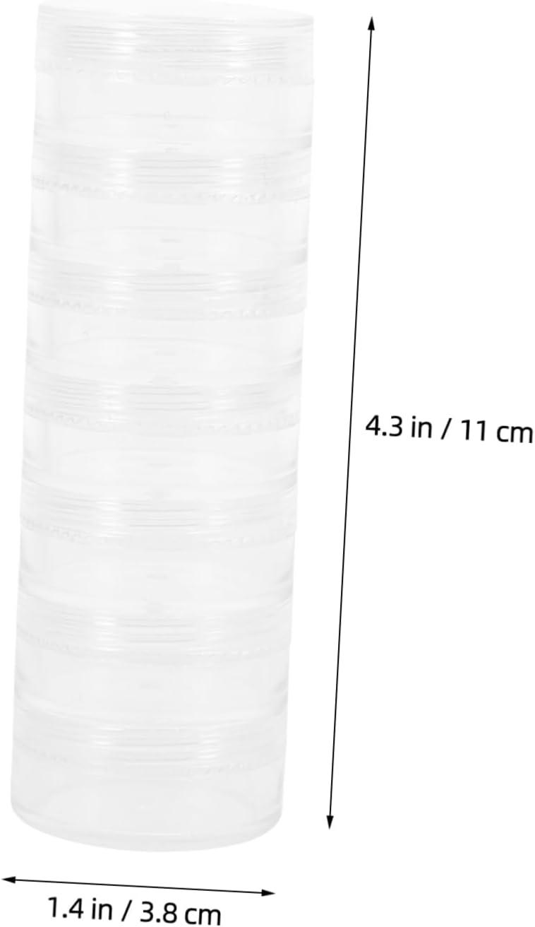 2pcs 7 Day Pill Organizer Tower | Weekly Stackable Pill Storage for ...