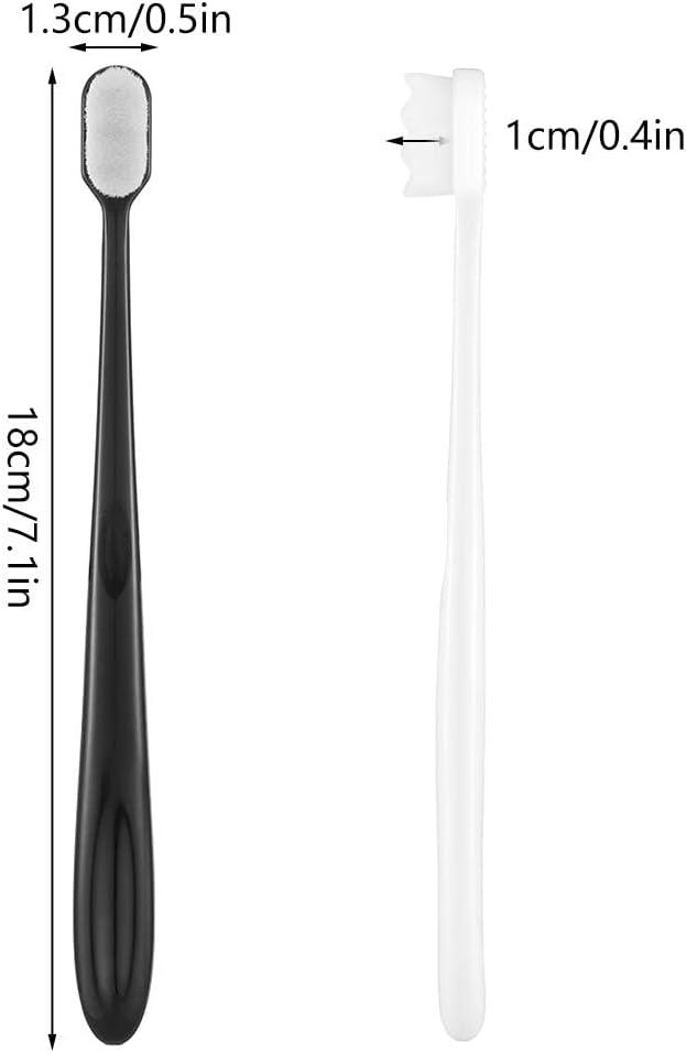 metagio 4 Packs Soft Micro Nano Manual Toothbrush Soft Bristled Adult ...