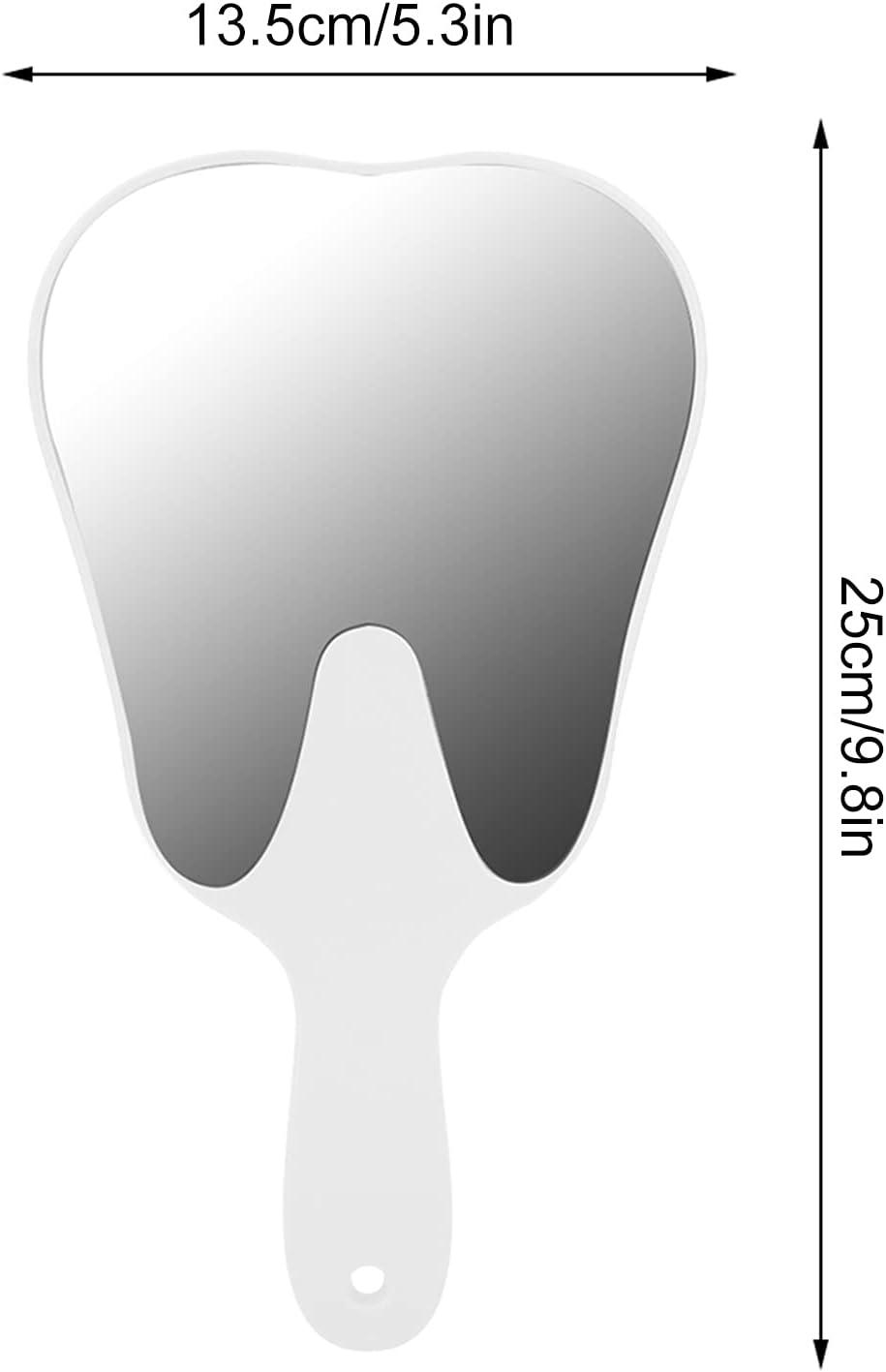 Cute Tooth Shaped Mirror with Handle Small Gift for Dental Clinic 3 ...