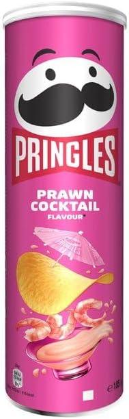 Pringles Paprika Sharing Crisps 185g with Prawn Cocktail Sharing Crisps ...