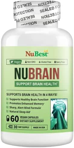 NuBrain Advanced Brain Booster - Memory, Focus, Sleep & Clarity ...