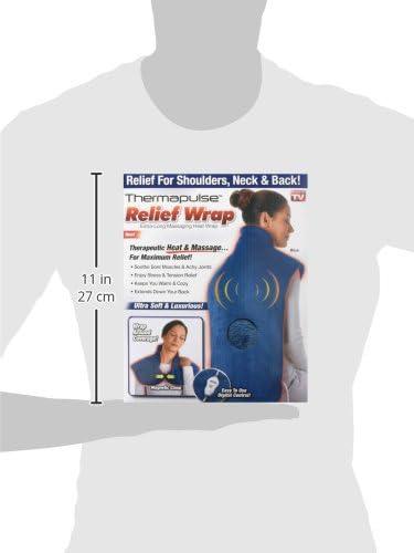 Ontel Thermapulse Relief Wrap Extra Long Heat Wrap Blue - Soothing Heat ...