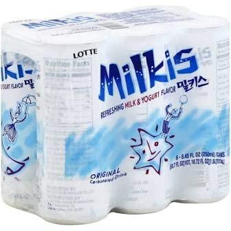 Milkis Carbonated Drink 4 Variety Flavors 8.45 fl oz - Apple, Melon ...