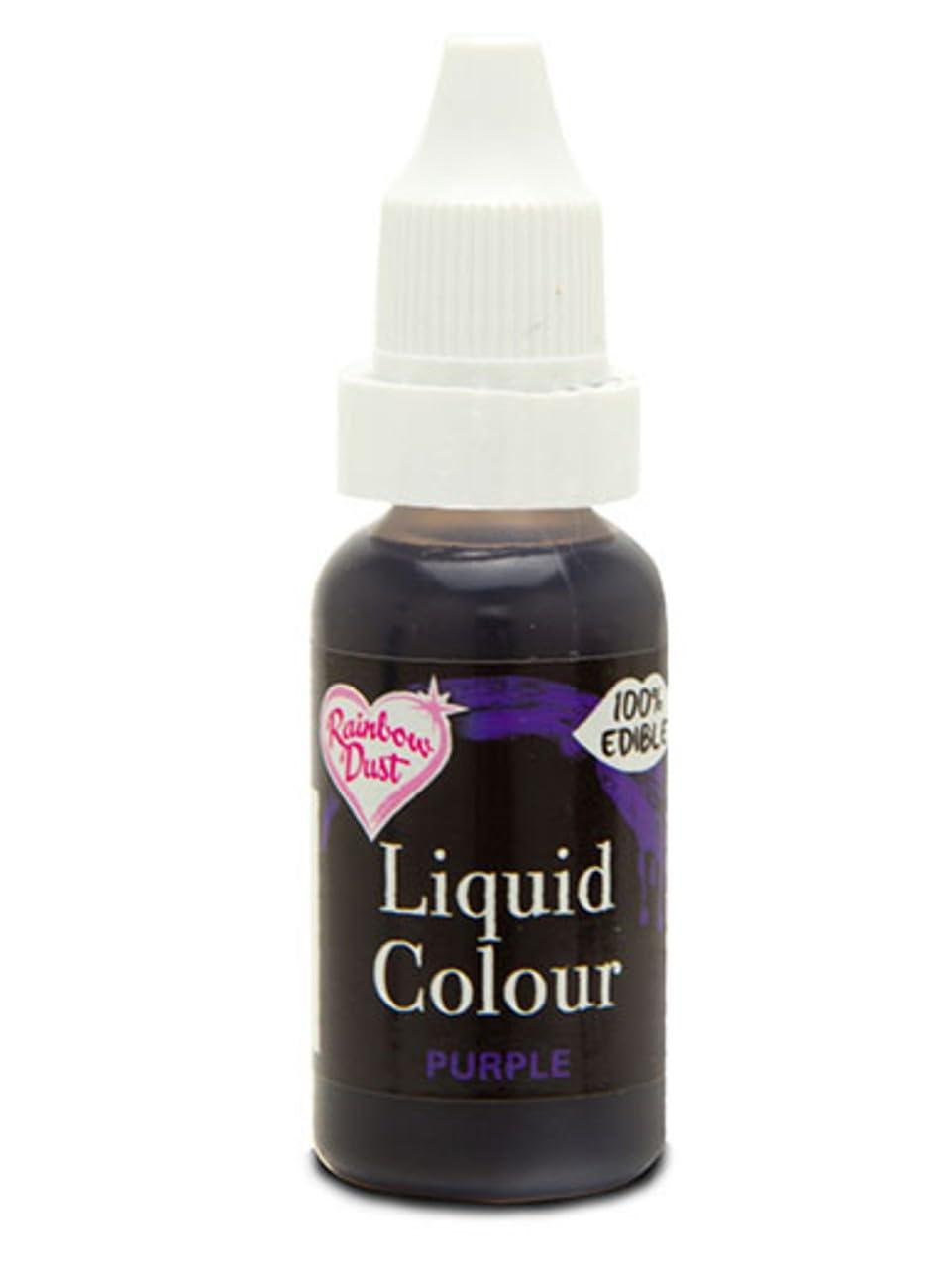 PURPLE - Rainbow Dust liquid colour - Liquid Food Colour Air Brush ...