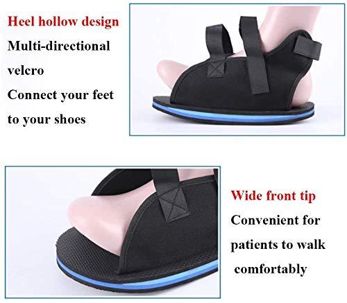 Women's Size 7-8 Black Fabric Cast Shoe for Foot Fracture Support and ...