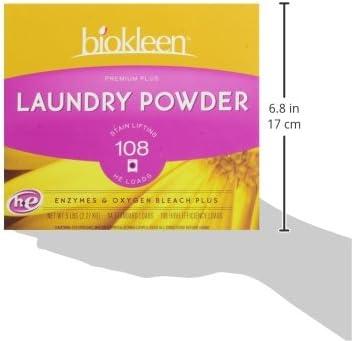 Biokleen Natural Laundry Detergent - 108 HE Loads - Concentrated Eco ...